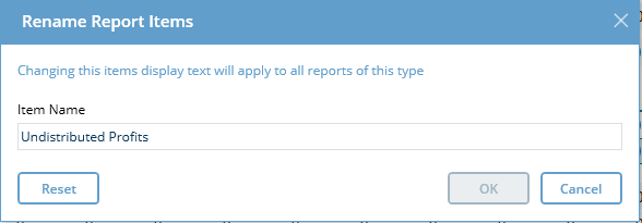 Renaming Inbuilt report formulas – Castaway Forecasting